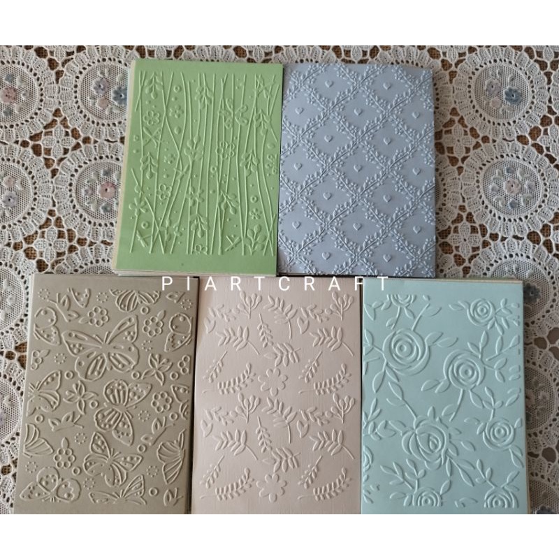 Jual Kertas background emboss (3) - DIY Scrapbook / journal / kartu ...