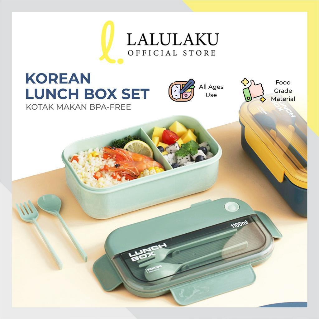 Jual Lunch box 1100ml Tempat Makan Sekolah Kantor Kotak Makan BPA Free ...