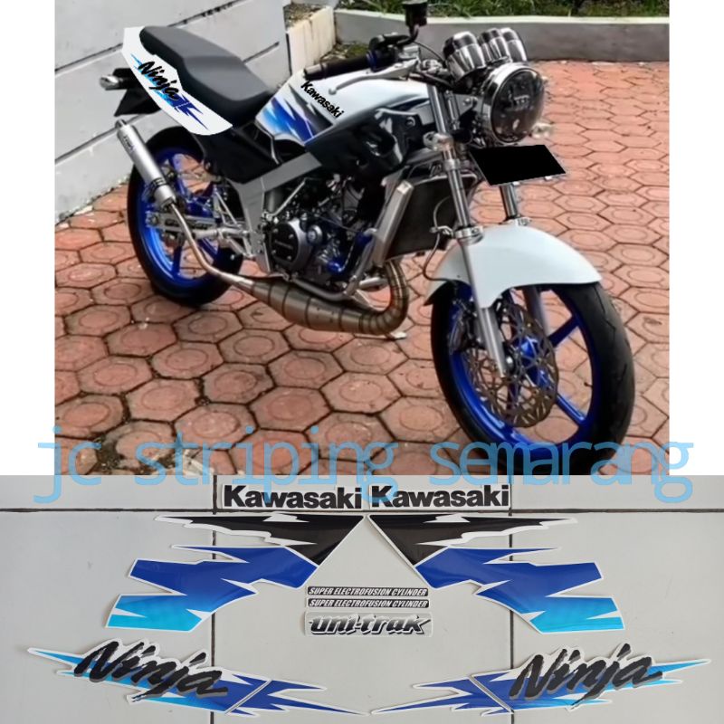 Jual striping ninja 1998 kis putih (wrn cstm) | Shopee Indonesia