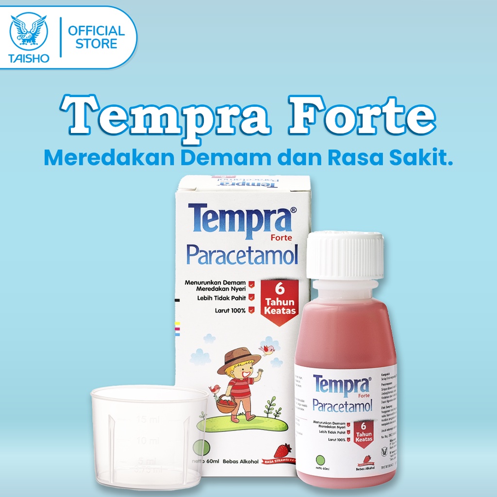 Jual Tempra Forte Sirup 60 ML / Paracetamol 250 Mg / Anak 6 Tahun Ke ...