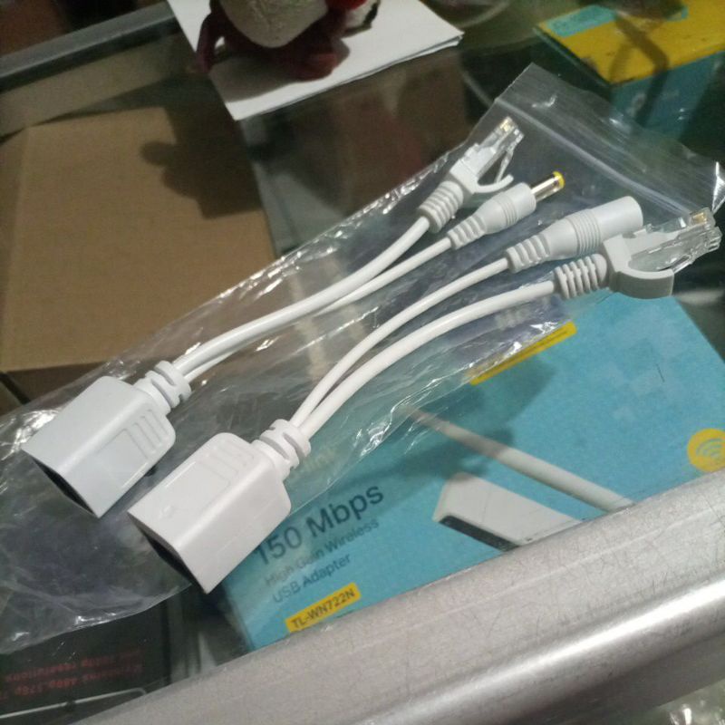 Jual Kabel POE Splitter Injector Untuk CCTV dan Router WiFi | Shopee ...