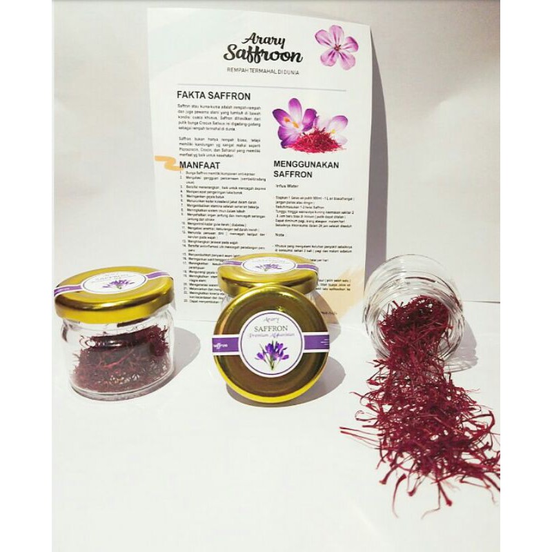 Jual Saffron Afganistan Super Negin Grade A+ | Shopee Indonesia