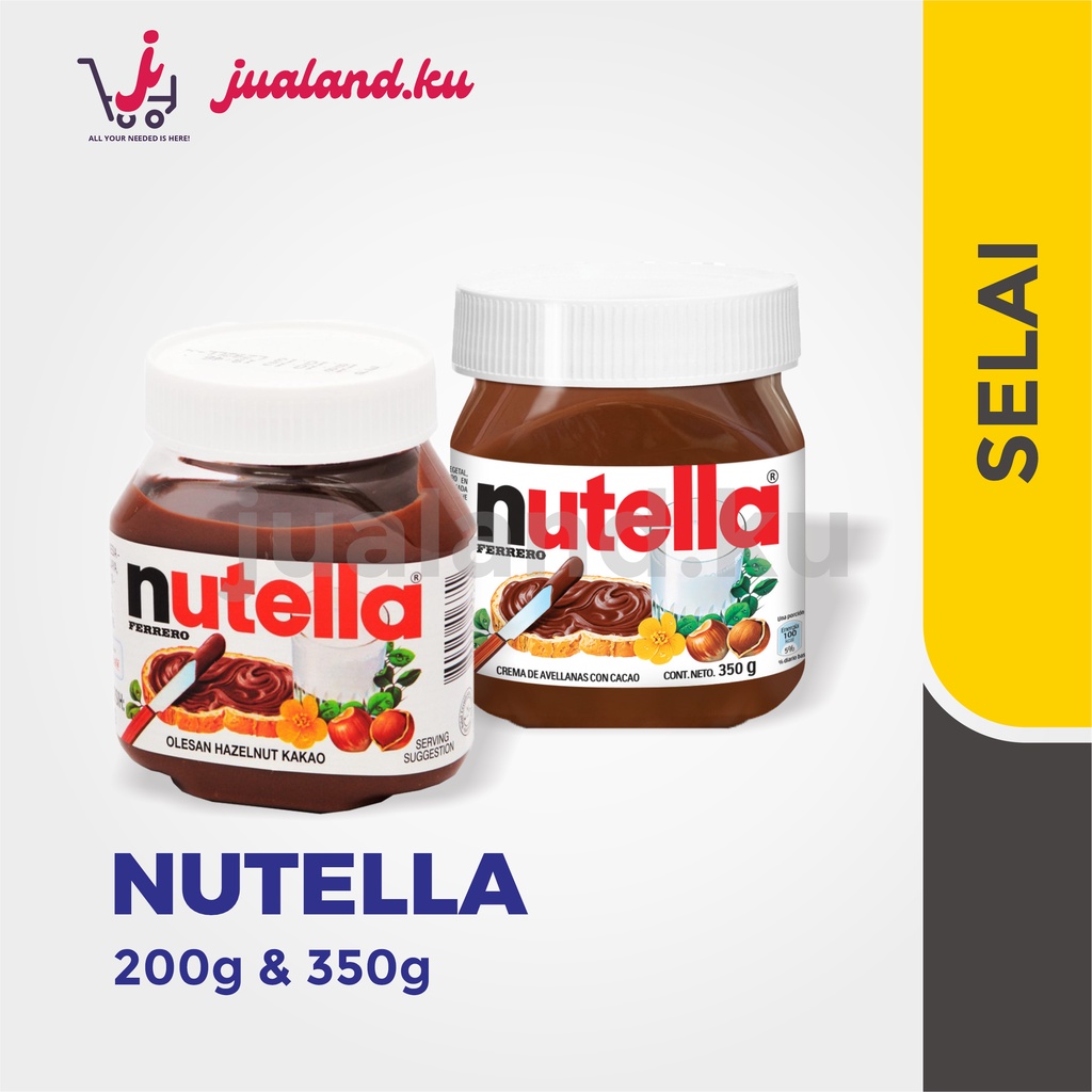 Jual Nutella Selai Coklat Hazelnut 200 Gr / 350 Gr Exp 2023 Halal MUI ...