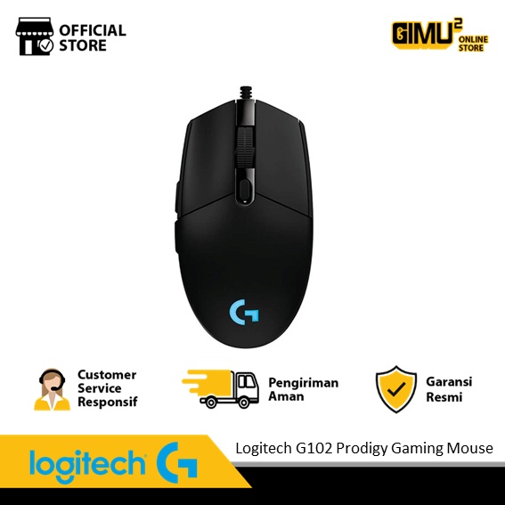 Jual Logitech G102 Prodigy Gaming Mouse - Black | Shopee Indonesia