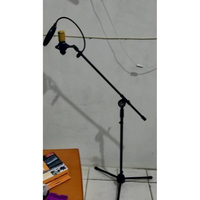 Jual Stand mic bisa berdiri duduk utk rekaman nyanyi recording bm800 ...