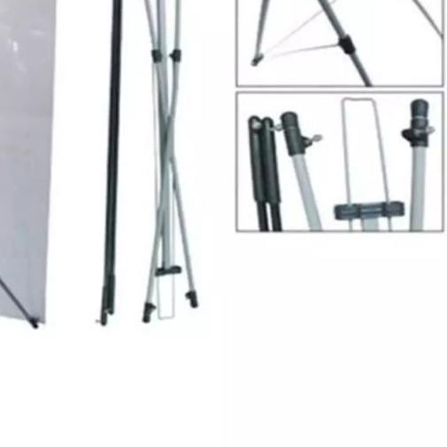 Jual Standing Kaki Y Banner Bahan Besi Hitam Display Promosi Indoor ...