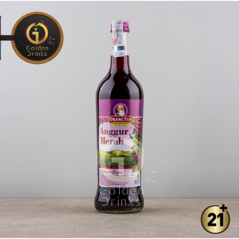 Jual Anggur Merah dan Gold Cap Orang Tua 620ml - Amer | Shopee Indonesia
