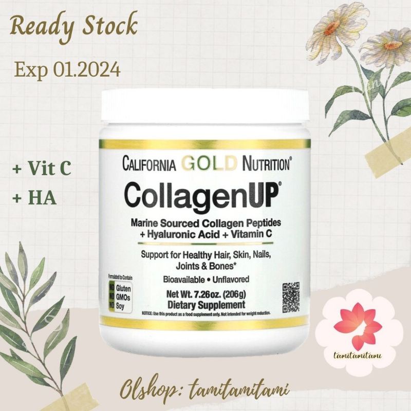 Jual CollagenUP Marine Hydrolyzed Collagen + Hyaluronic Acid Vitamin C ...