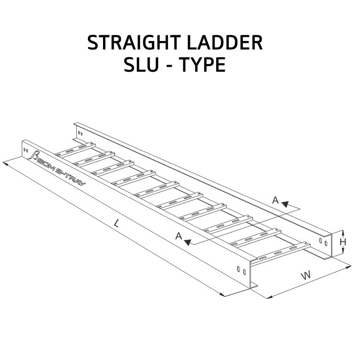 Jual Cable Ladder Type SLU W 100 x H 100 x L 3000 - Hot DIp Galvanize ...