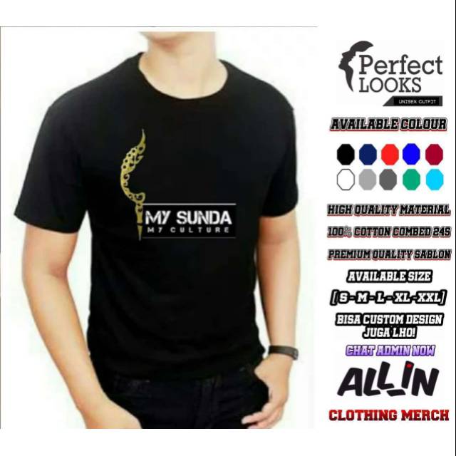 Jual KAOS SUNDA MY SUNDA MY CULTURE DESAIN GAMBAR KUJANG BAJU PRIA ...