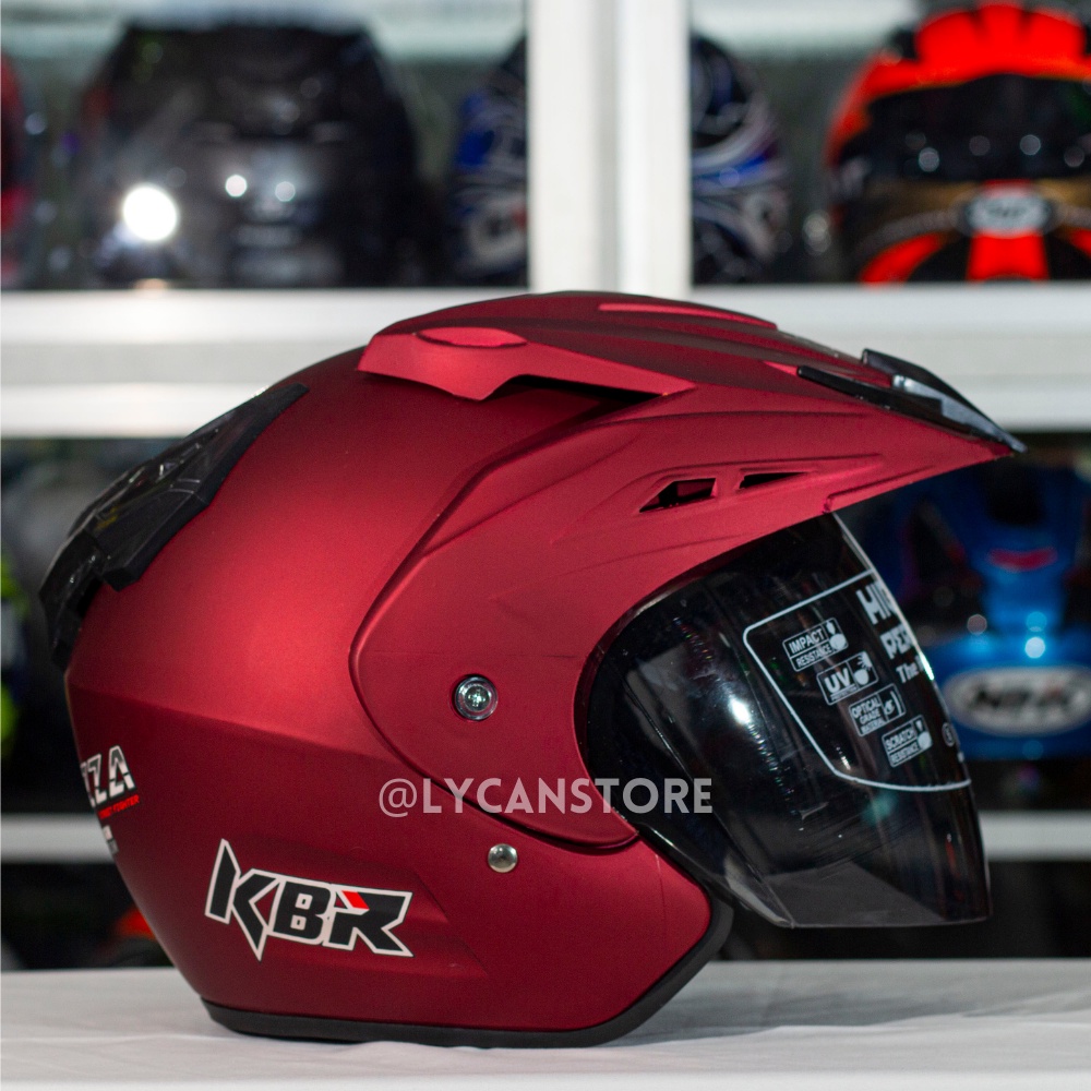 Jual Helm Motor Half Face SNI Single Visor Helem Murah Dewasa Helmet ...