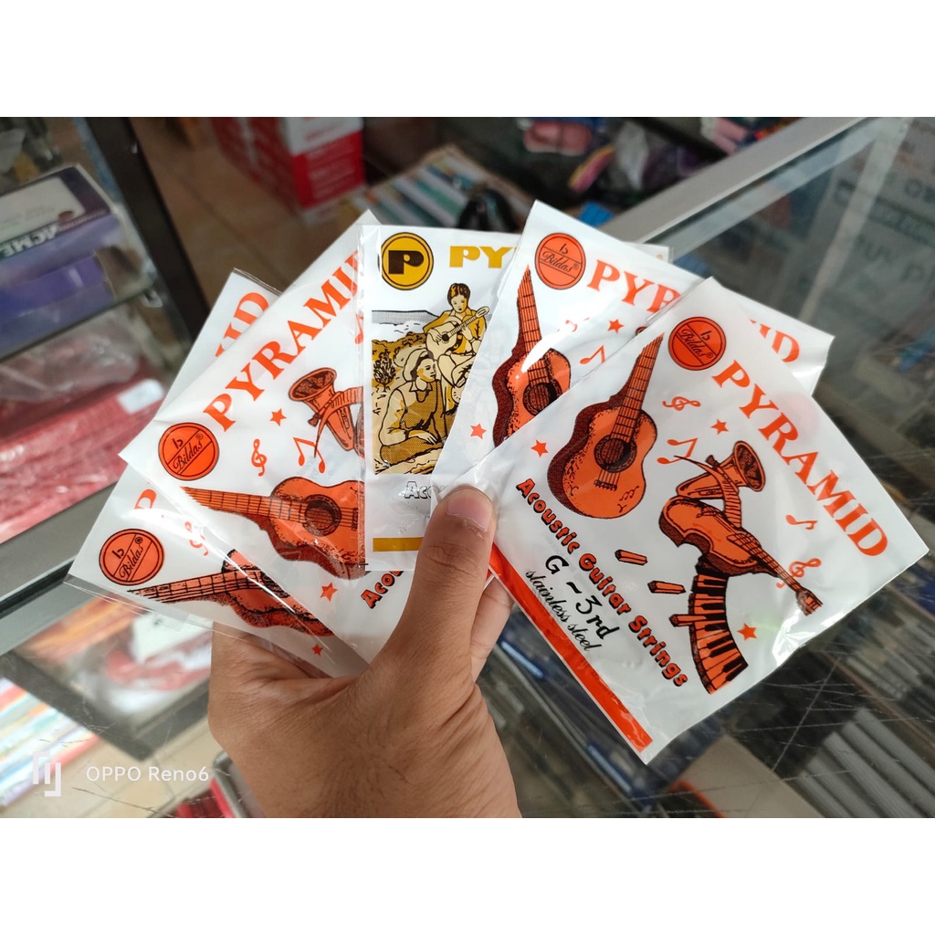 Jual Senar Gitar - Pyramid No 1,2,3,4,5,6 (Original) | Shopee Indonesia