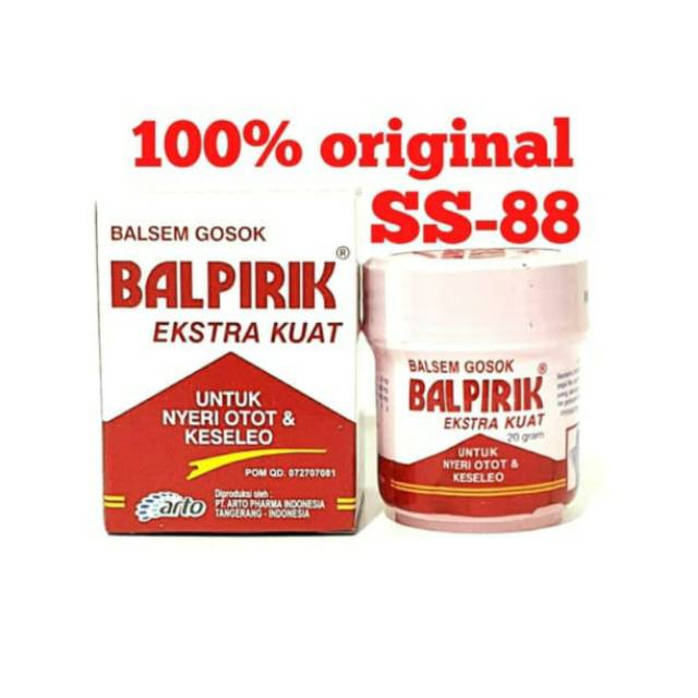 Jual BALSEM GOSOK BALPIRIK EKSTRA KUAT ~ MERAH | Shopee Indonesia