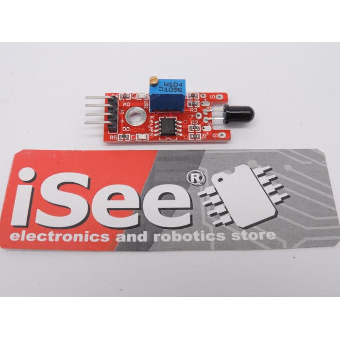 Jual InfraRed receiver Flame Detector flame sensor api Module | Shopee ...