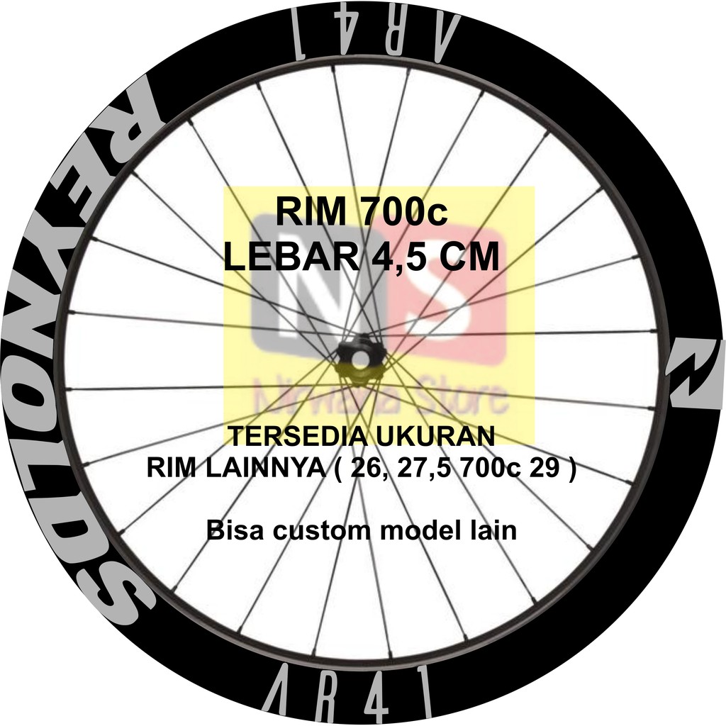 Jual Stiker Reynolds AR41 Lebar Rim 5cm Sticker Cutting Velg Decal ...