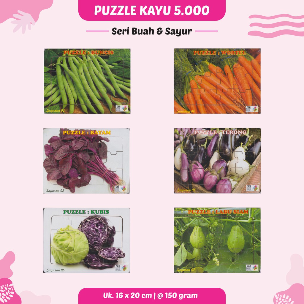 Jual Mainan Puzzle Edukasi Anak / Puzzle Anak / Puzzle Kayu : BUNCIS ...