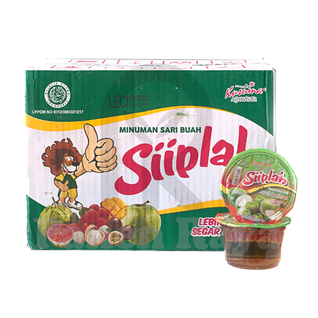 Jual Minuman Sari Buah Kusuma Siiplah Apel / Leci / Jambu Karton isi ...