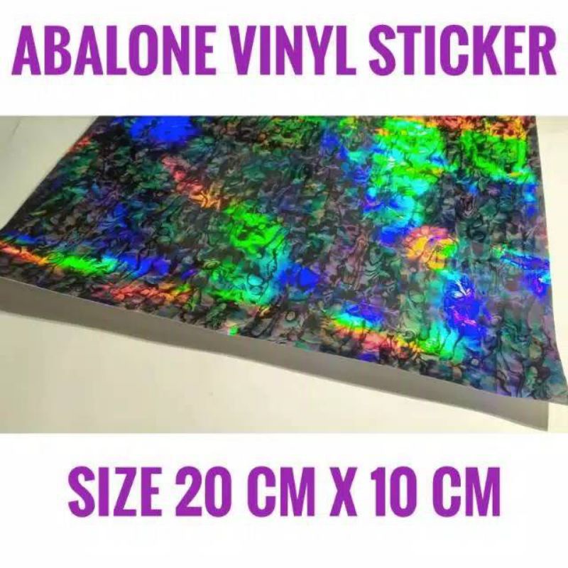 Jual Stiker Abalone Vinyl Sticker Hologram Lure Sticbait Popper Motif ...