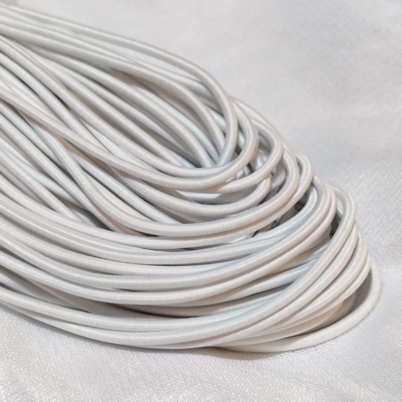Jual [PART 1] Tali Karet POLOS Elastis SENGKELIT PENGAIT LUBANG KANCING ...