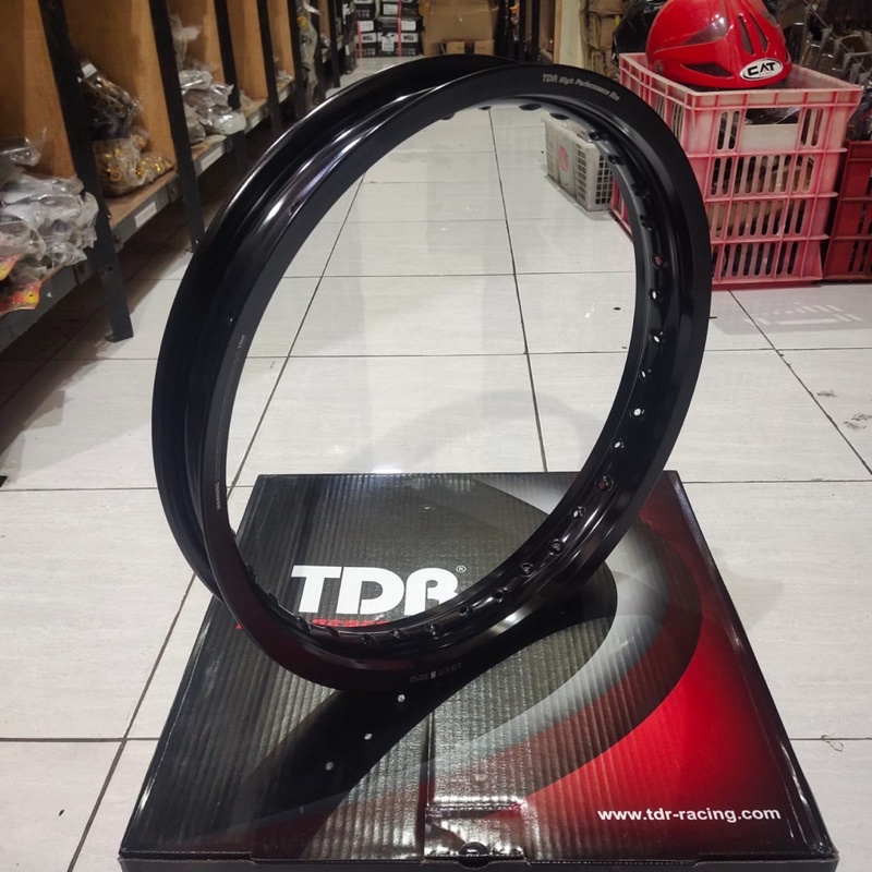 Jual Velg TDR W Shape Ring 17 x 140 160 185 215 hitam glossy Harga ...