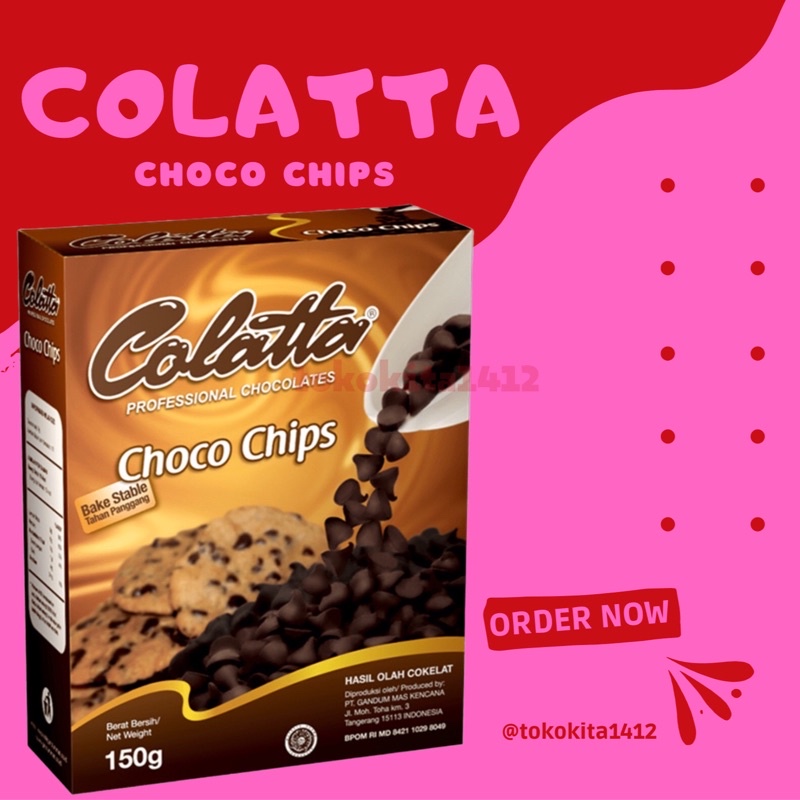 Jual COLATTA Choco Chips Coklat Compound Chocochip 150 gr | Shopee ...