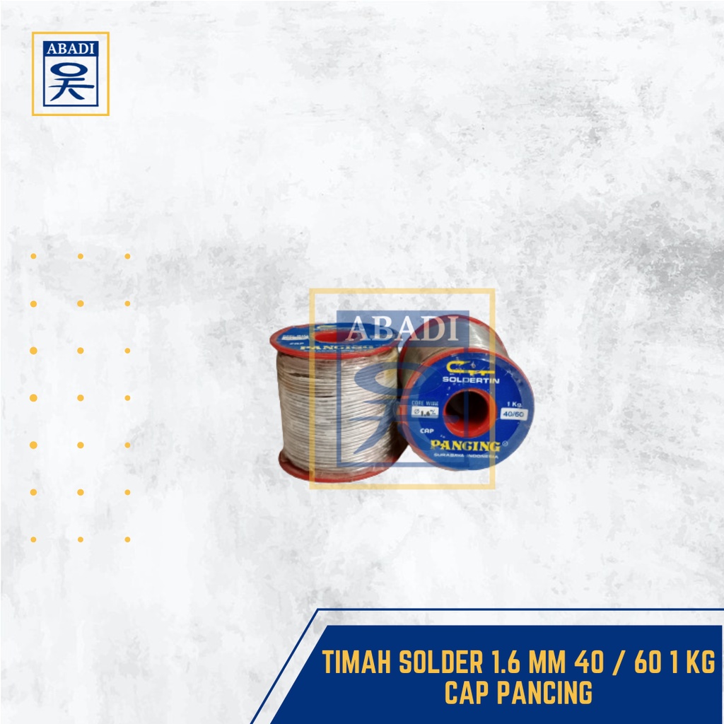 Jual TIMAH SOLDER 1.6 MM 40 / 60 1 KG CAP PANCING | Shopee Indonesia