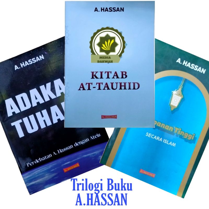 Jual Buku Peket TRILOGI A.HASSAN Adakah Tuhan Perdebatan dg Ateis Kitab ...