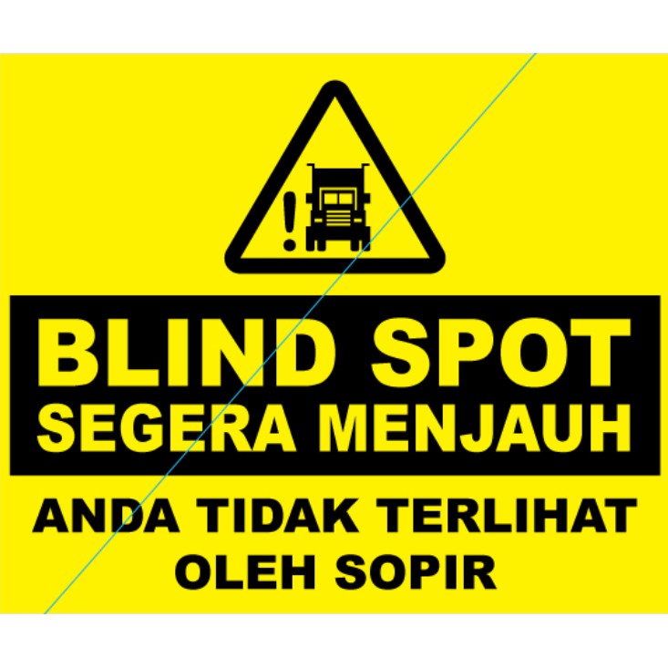 Jual Sticker Blind Spot Segera Menjauh, Anda Tidak Terlihat Oleh Sopir ...