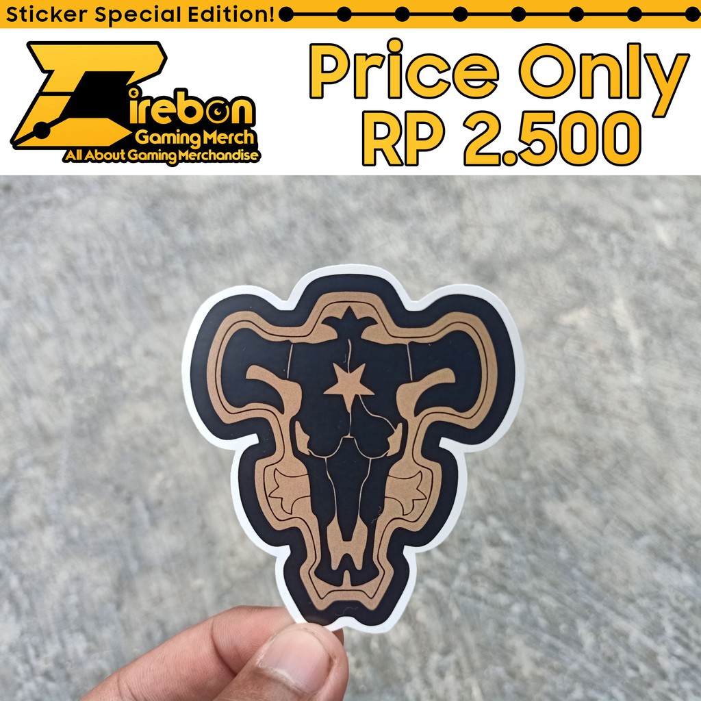 Jual Sticker Stiker Black Clover Black Bull Asta | Shopee Indonesia