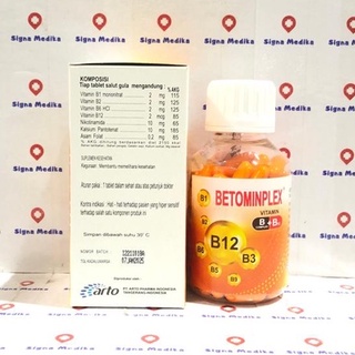 Jual Betominplex Botol Vitamin B Complex B12 Isi 100 Tablet ...