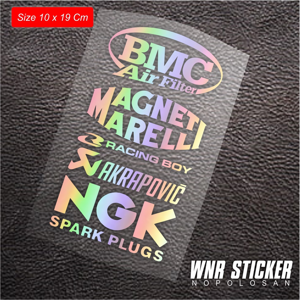 Jual Sticker sponsor Racing variasi Helem motor dan mobil satuset ...