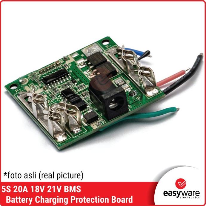 Jual BMS 5S 20A 18V 21V Battery Charging Protection Board 5S BMS Module ...