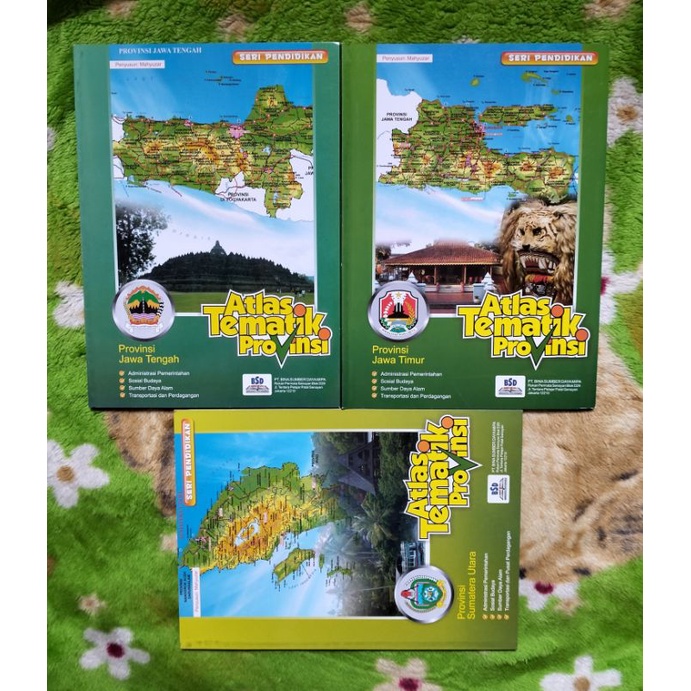 Jual ORIGINAL BUKU ATLAS TEMATIK PROVINSI JAWA TENGAH, JAWA TIMUR ...