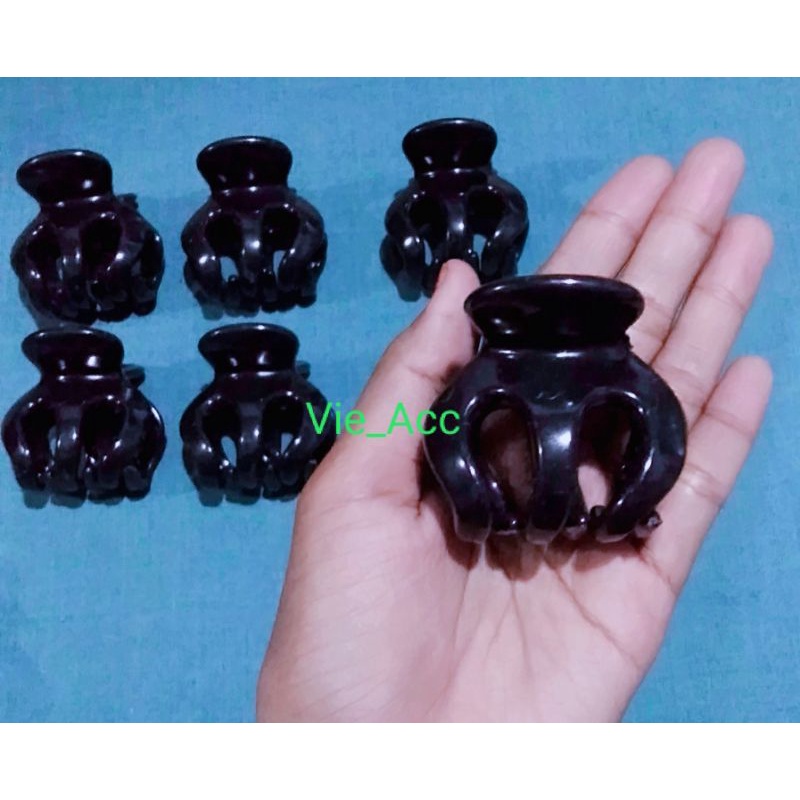 Jual Jepit Jedai Jumbo Warna Hitam // Jepit Jeday Jumbo 5CM | Shopee ...