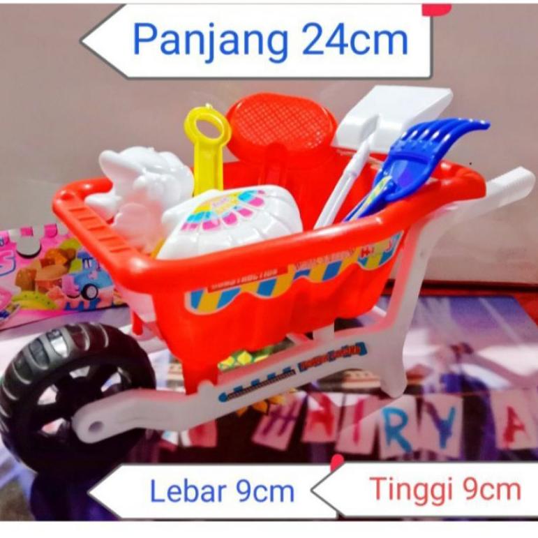 Jual [PRODUK AT9OJ] MAINAN EDUKASI GEROBAK ARCO DORONG Untuk Main Pasir ...