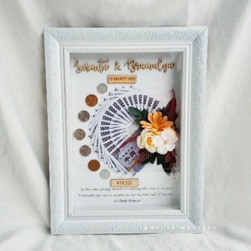 Jual MAHAR FRAME MAHAR PIGURA MAHAR RUSTIC UANG TYPE KIPAS MAS KAWIN ...