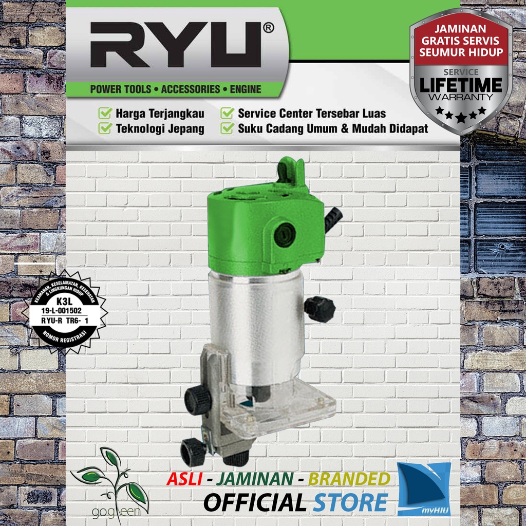 Jual Mesin Profil Ukir Kayu 1/4" inch 500 watt - Wood Trimmer RTR6-1 ...