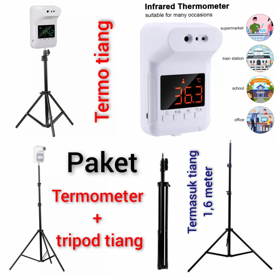 Jual thermometer digital infrared termometer K3S K3X EST T06 k3 pro cek ...