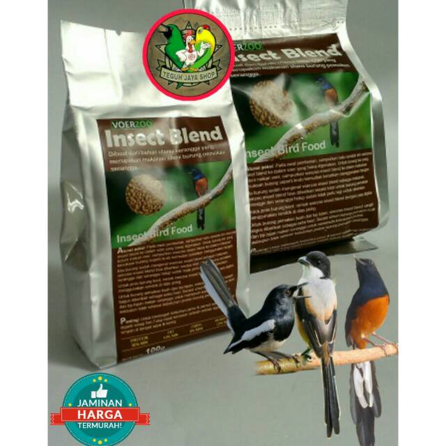 Jual voerzoo insect blend pakan burung pemakan seranga | Shopee Indonesia