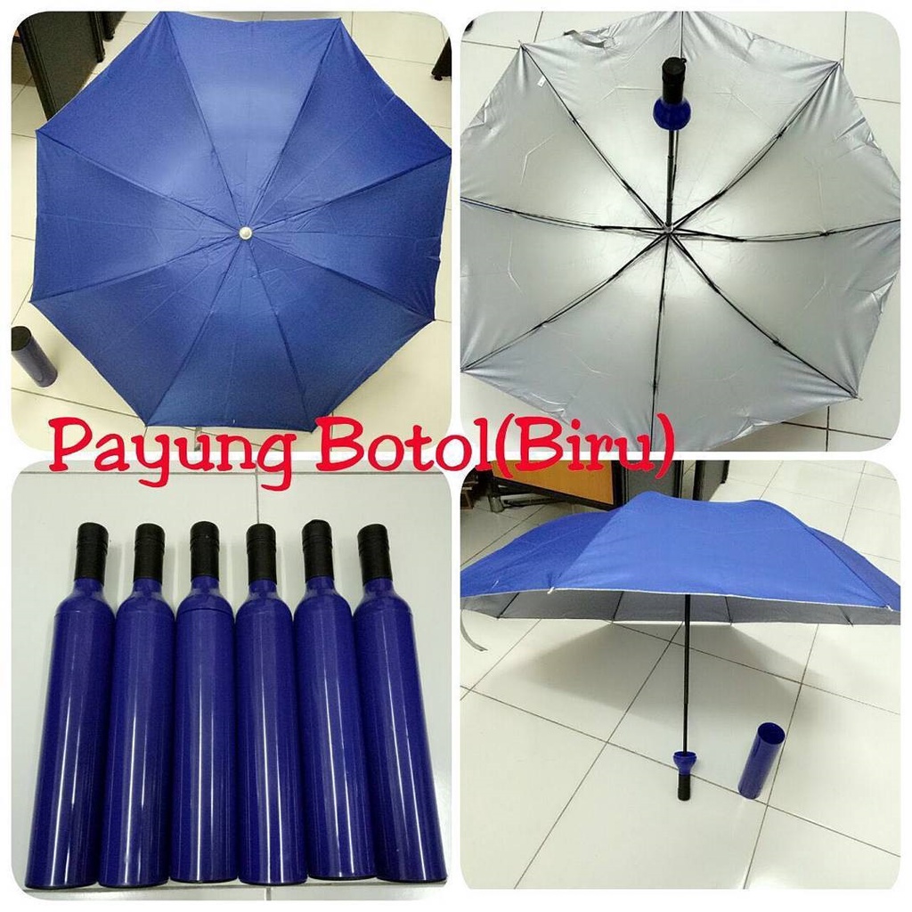 Jual Payung Lipat 3 Botol Payung Unik Rangka Jari Berkualitas Payung ...