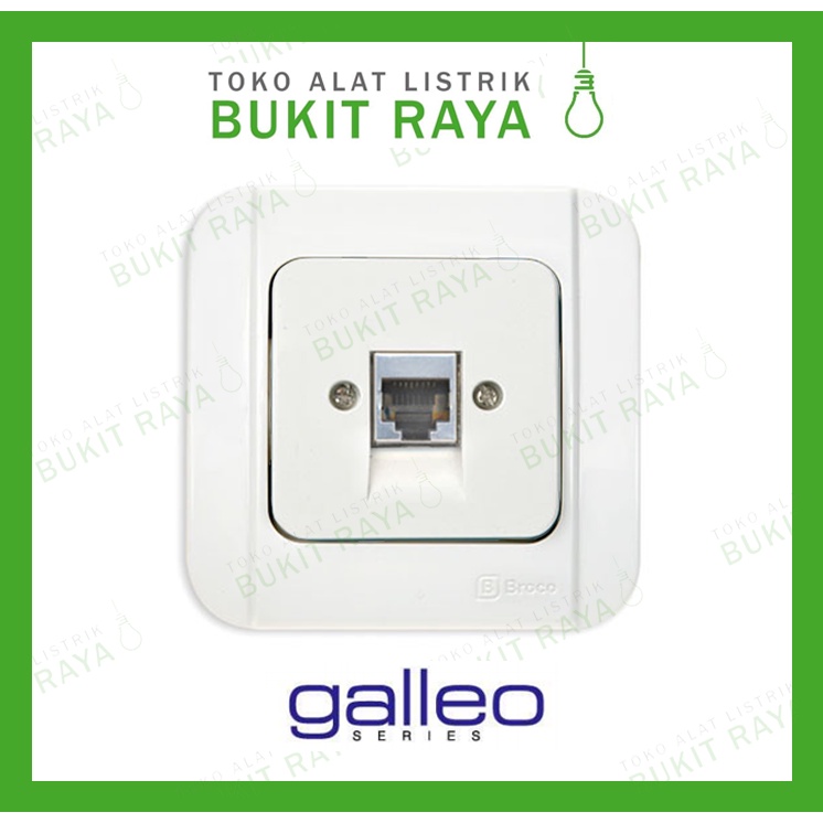 Jual Broco - Galleo Stop Kontak Data Cat.5e RJ45 Network Socket (G174 ...