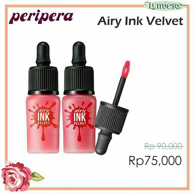 Jual PERIPERA PERI PERA Airy Ink Velvet New Shades 1 - 15 | Shopee ...