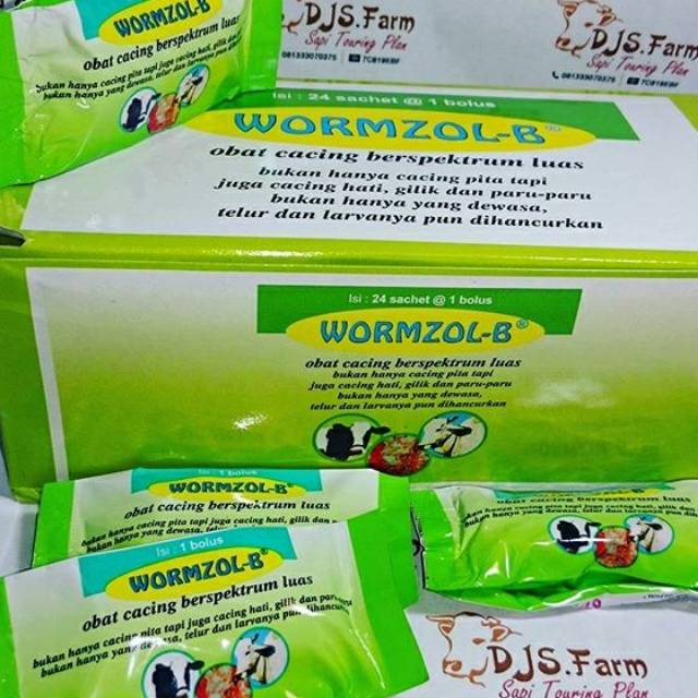 Jual Wormzol B Medion Obat cacing ternak Wormzol B Bolus tablet ...
