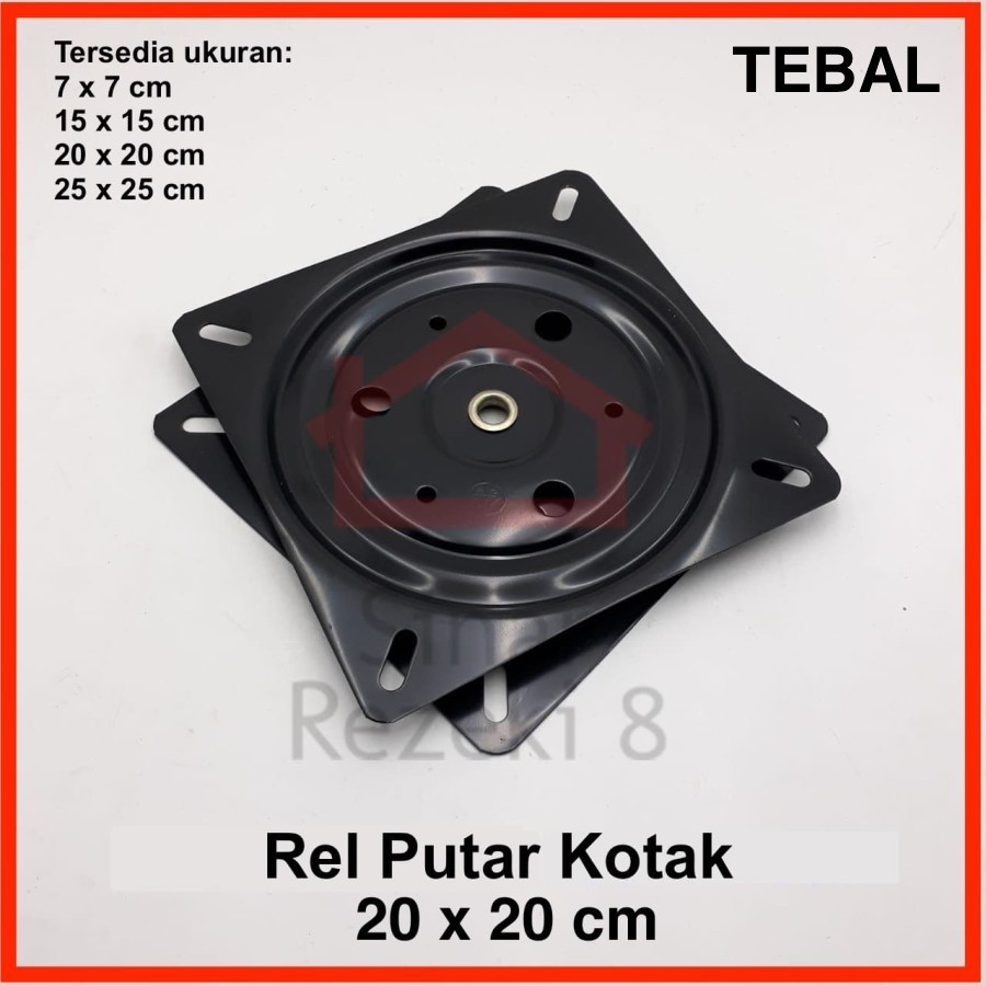 Jual 20 x 20 CM Kolaher Ring Meja Kotak 8" inch / TEBAL Putar Lazy ...