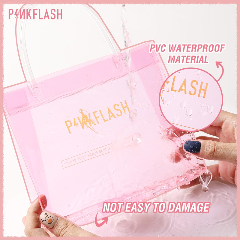Jual PINKFLASH PVC PINK Handbag Bag Waterproof PVC Travel Pouch ...