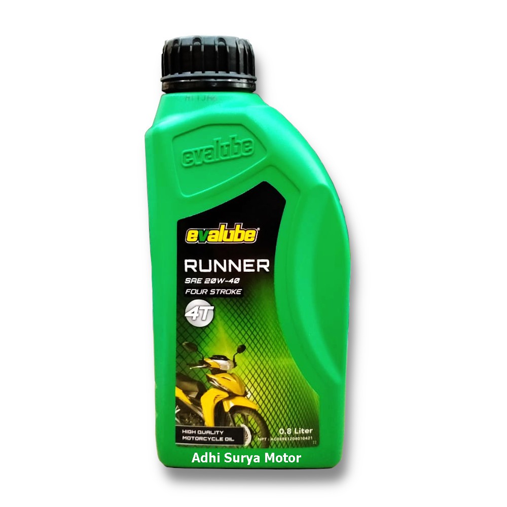 Jual Evalube 4T Runner 20W40 API SF 0.8LT untuk Semua Motor Bebek ...