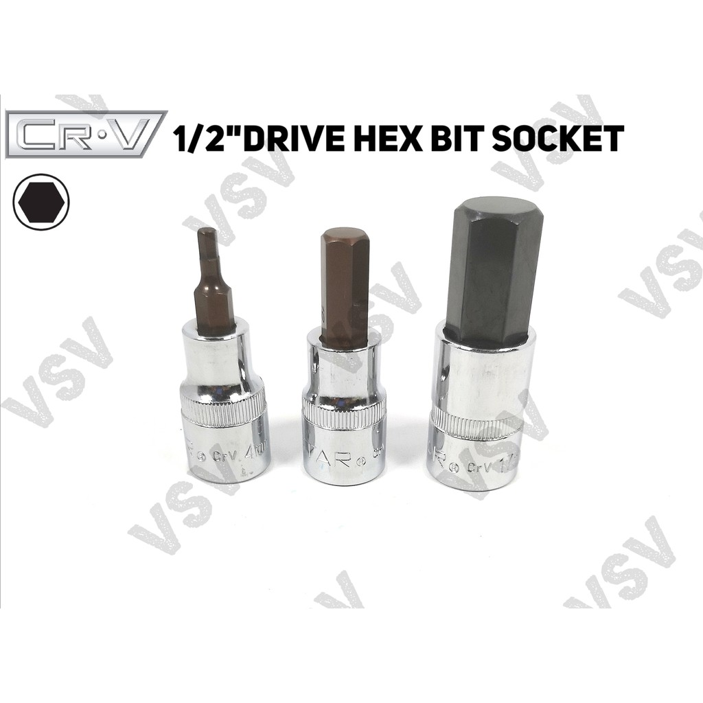 Jual Gestar Hex Bit Socket 1/2"DR 17mm, 19mm Kunci Shock L Kunci L sok ...