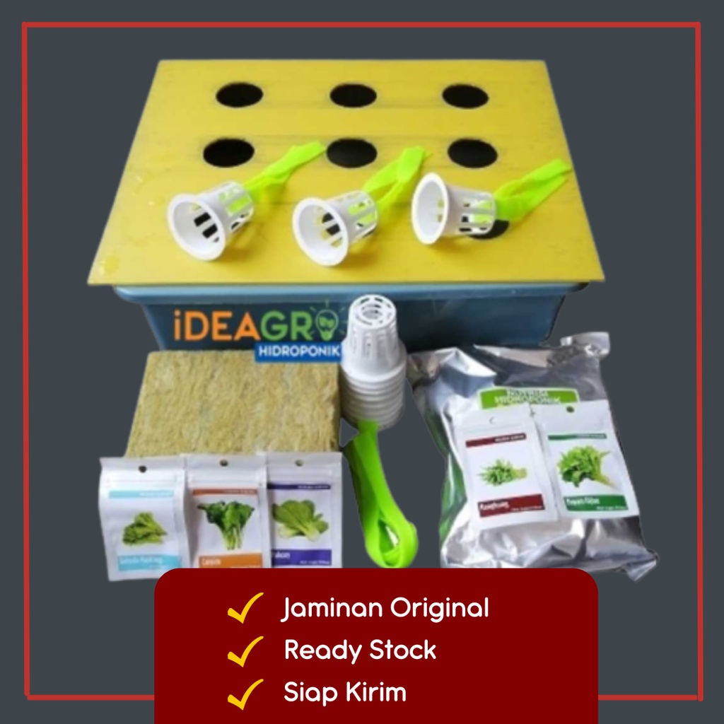 Jual Paket Berkebun Hidroponik Starter Kit Sistem WICK Hidroponik Pemula Paket Hidronik Murah ...