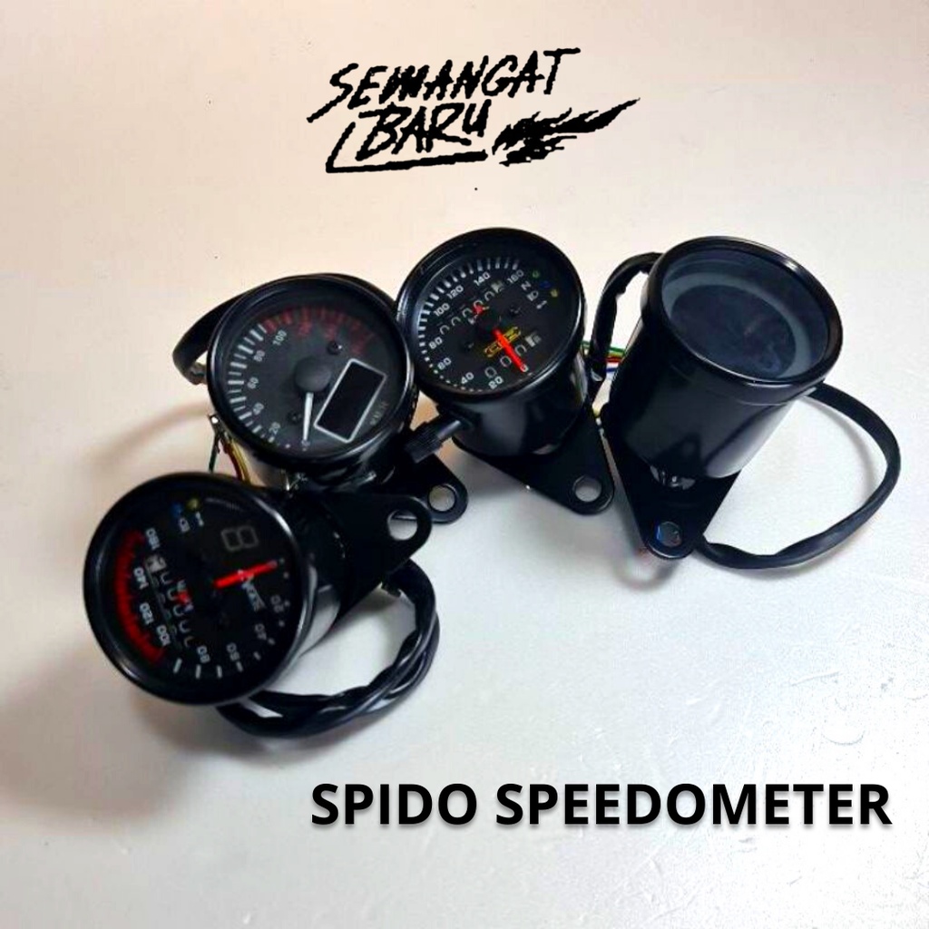 Jual SPIDOMETER SPIDO SPEEDOMETER BULAT JARUM INDIKATOR LED GIR GER GEAR DIGITAL | Shopee Indonesia