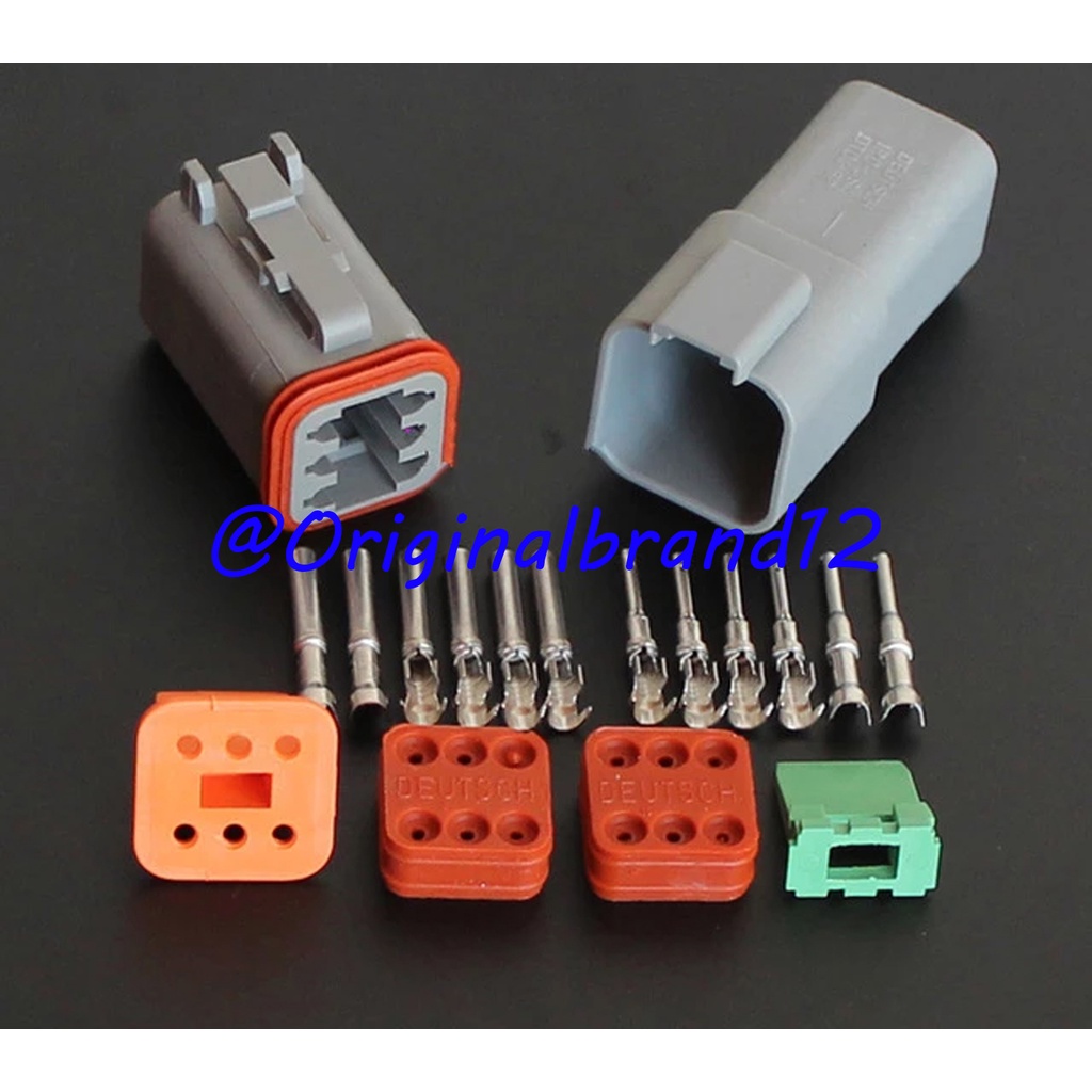 Jual Soket 6 pin Deutsch connector 6 kit Deutsch | Shopee Indonesia